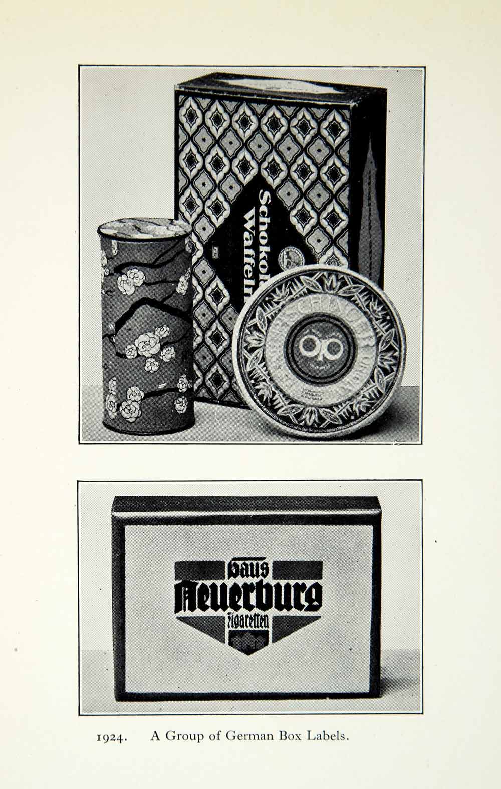 1927 Print German Box Labels Products Graphic Packaging Advertisement ...