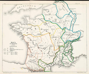 Gaul Map Roman Empire