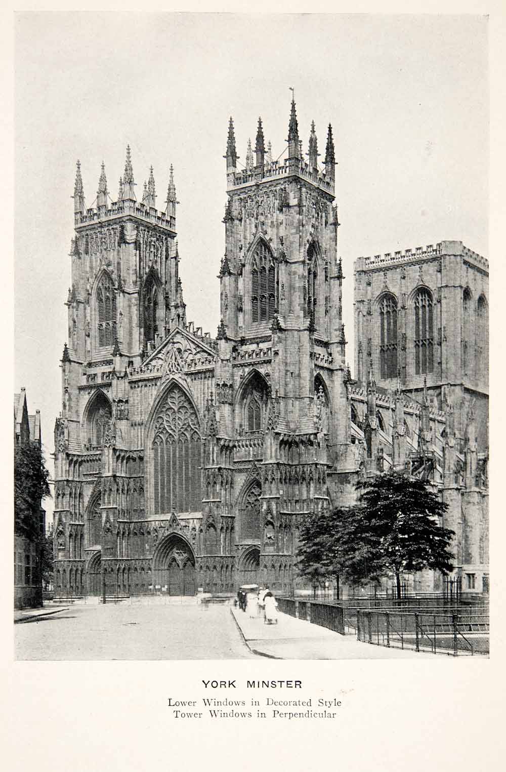 1928 Print York Minster Gothic England Anglo Saxon Period Missionary X ...
