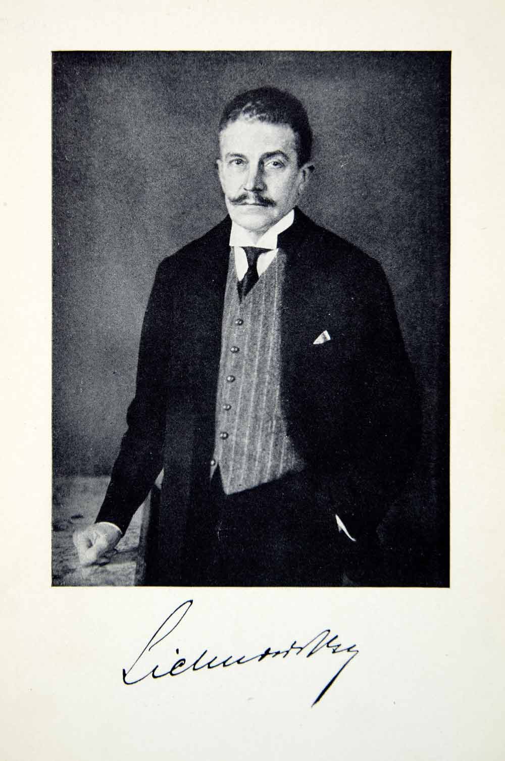 1914 Print Portrait Karl Max Prince Lichnowsky German Diplomat Author ...