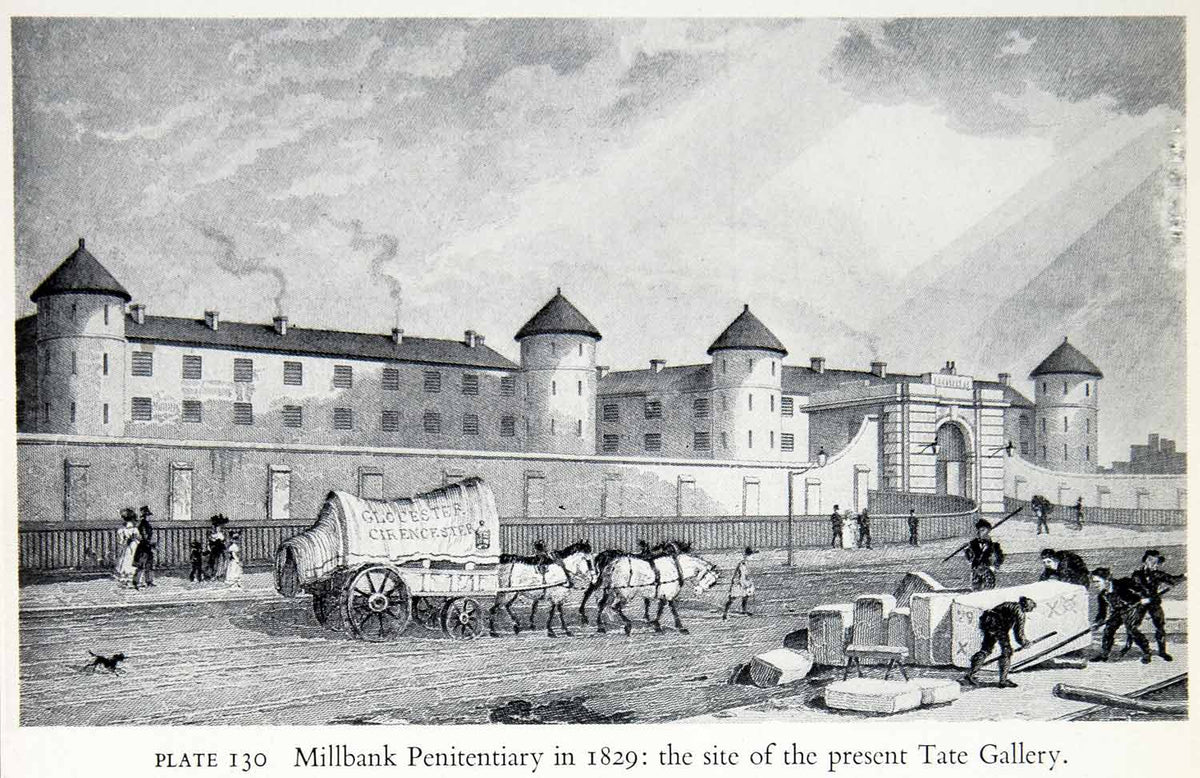 1951 Print Millbank Prison Penitentiary Pimlico London England Tate XE ...