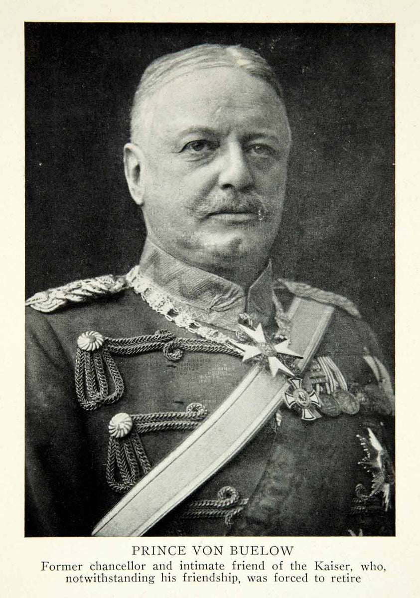 1915 Print Prince Von Buelow Uniform Portrait Germany Historical Costu ...