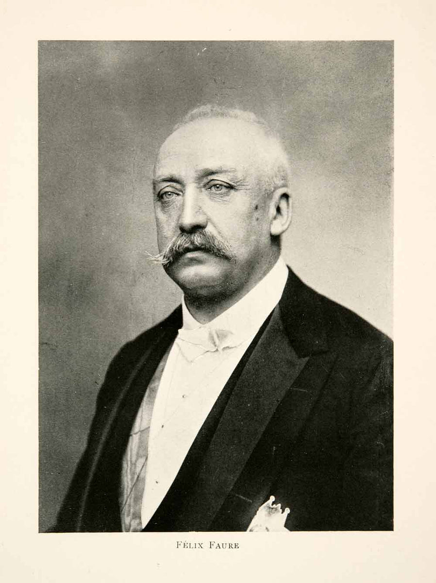 1912 Print Portrait Felix Faure France President French Political XEK6 ...