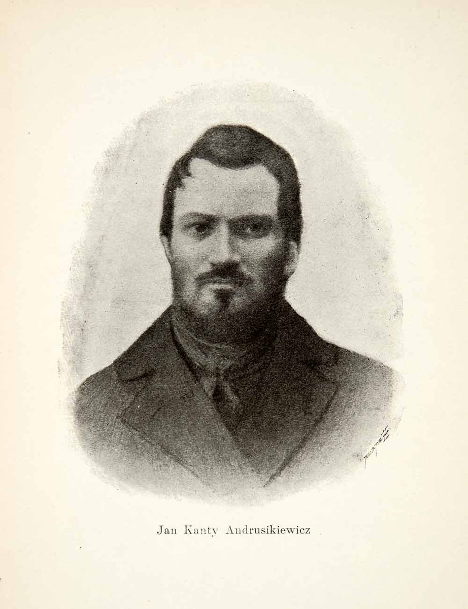 1906 Print Art Jan Kanty Andrusikiewicz Portrait Greater Poland Uprisi ...