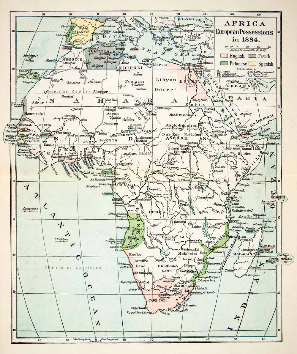 Map Of Africa In Spanish