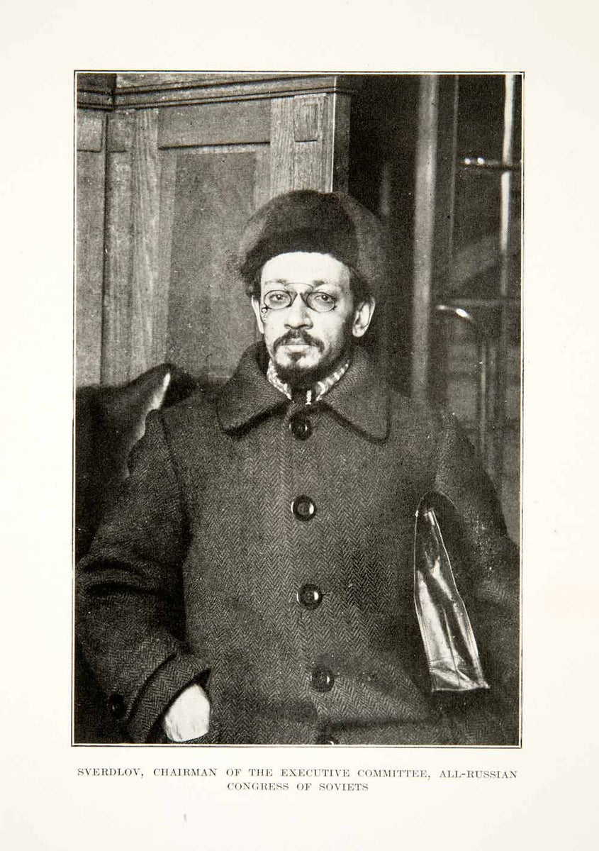 1920 Print Yakov Sverdlov Bolshevik Russia Revolutionary Soviet Union ...