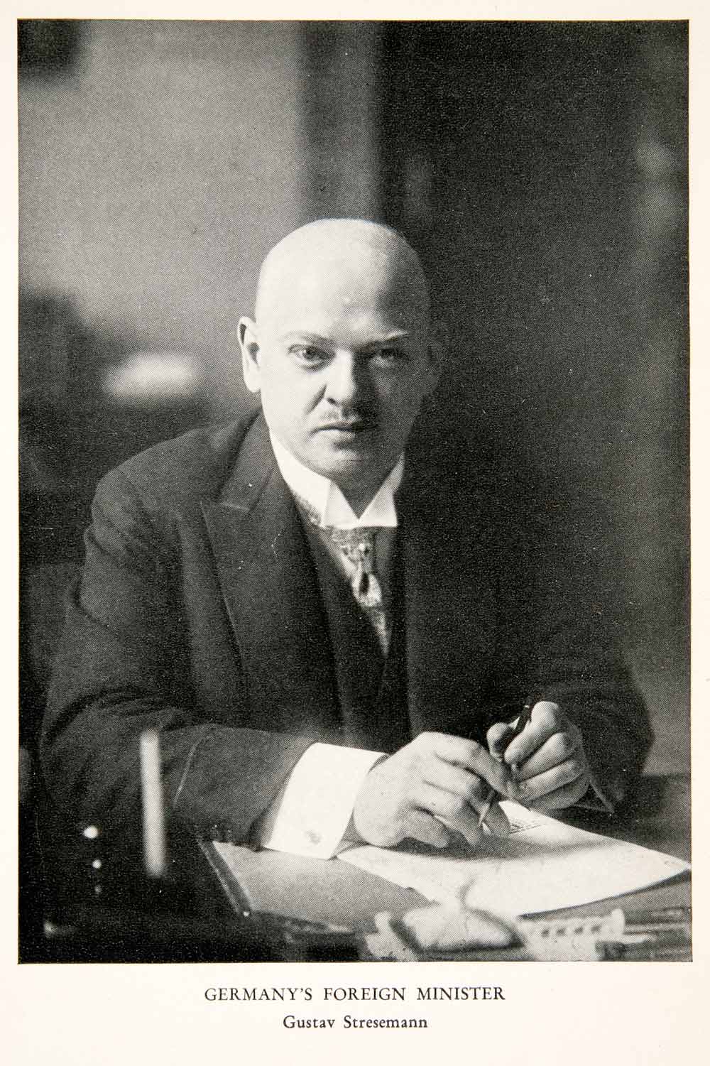 1929 Print Germany Foreign Minister Gustav Stresemann Politician Weima ...