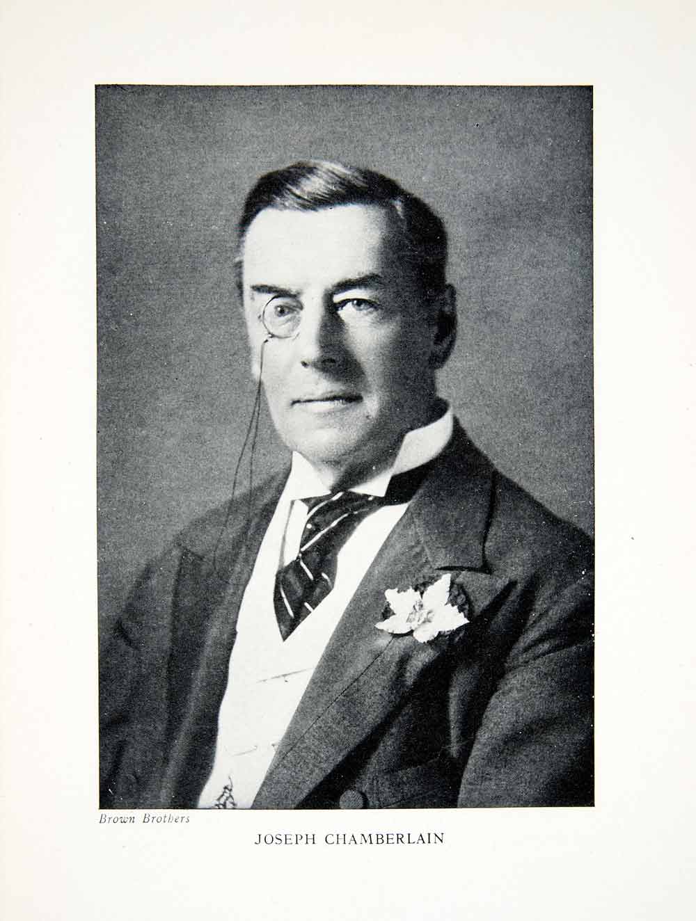 1933 Print Portrait Joseph Chamberlain British Political Statesman XEO ...