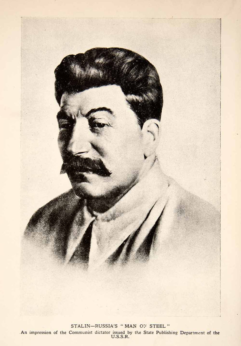 1932 Print Joseph Stalin Soviet Union Premier Russia Bolshevik Communi ...