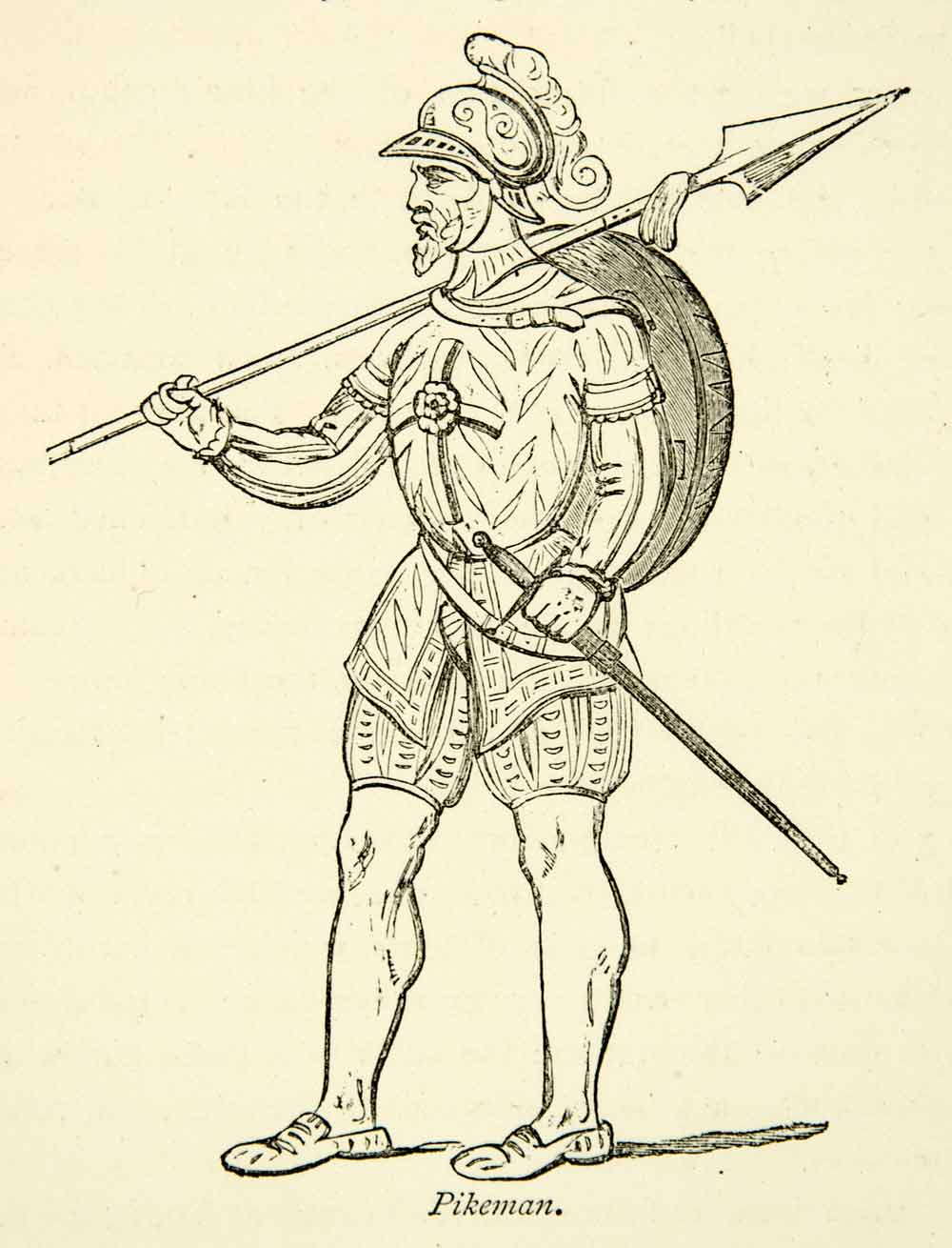 Medieval Mercenary Drawing