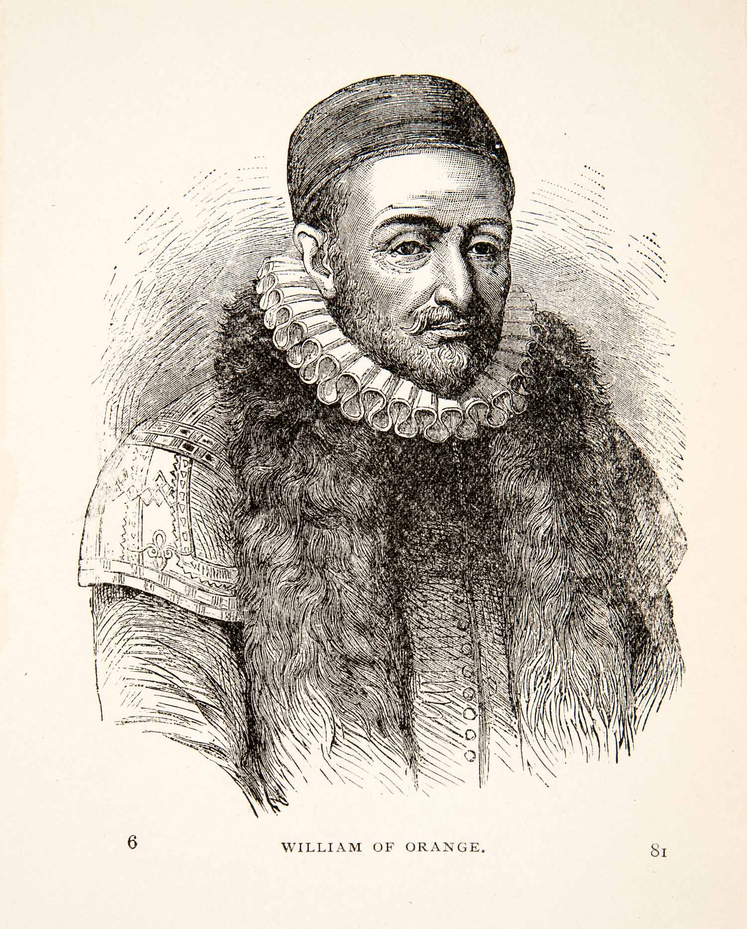 1903 Print Portrait Costume William Orange Silent Dutch Revolt Prince ...