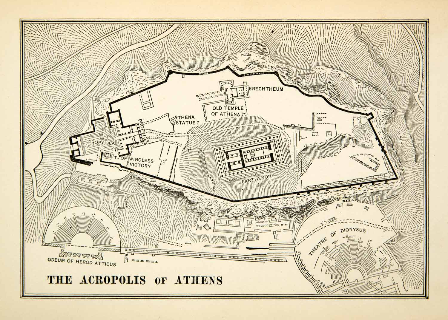 Acropolis Of Athens Plan
