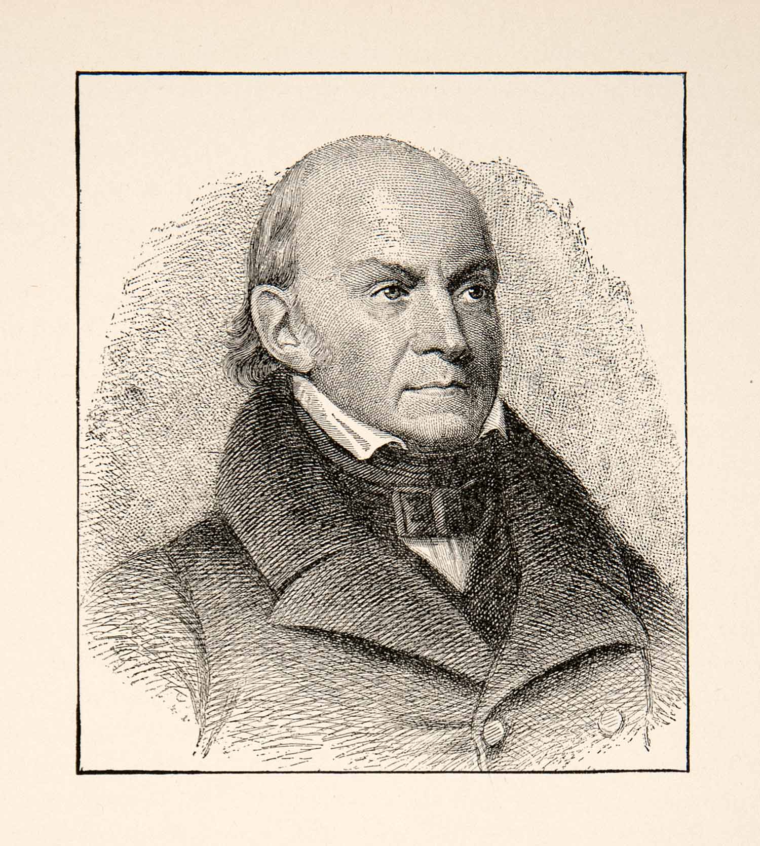 1929 Print Portrait John Quincy Adams President United States America ...