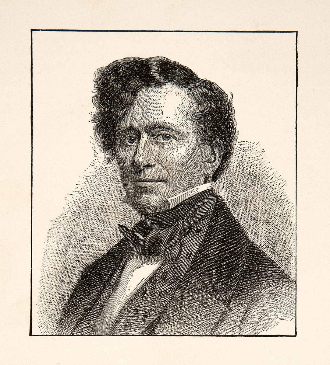 1929 Print Portrait Franklin Pierce Fourteenth President United States ...