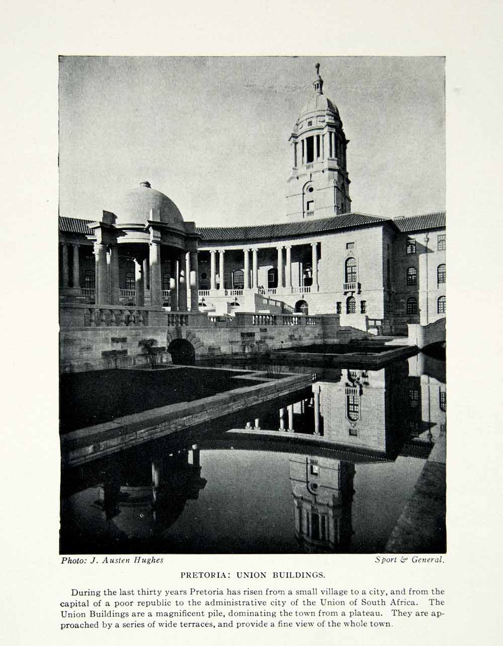 1925 Print Union Buildings Church Square Pretoria South Africa XGAG2 ...