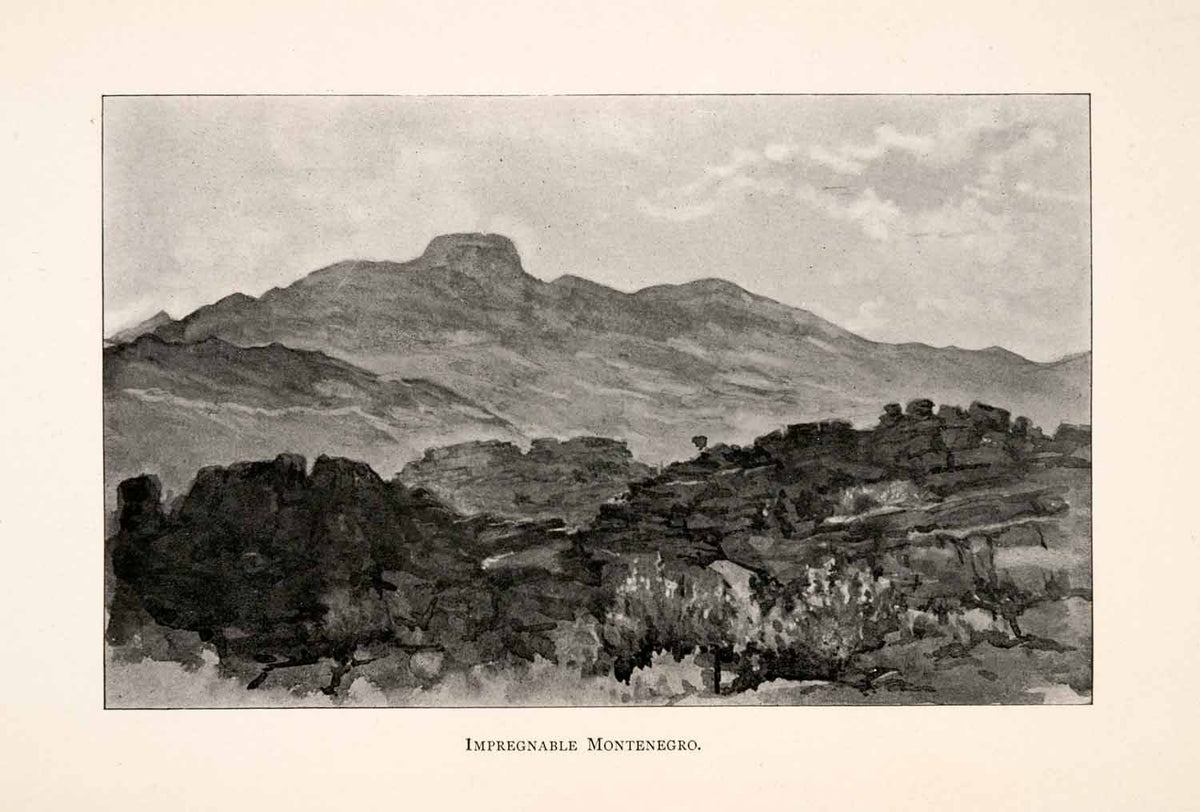 1905 Print Mary Edith Durham Montenegro Balkan Peninsula Balkans Mount ...
