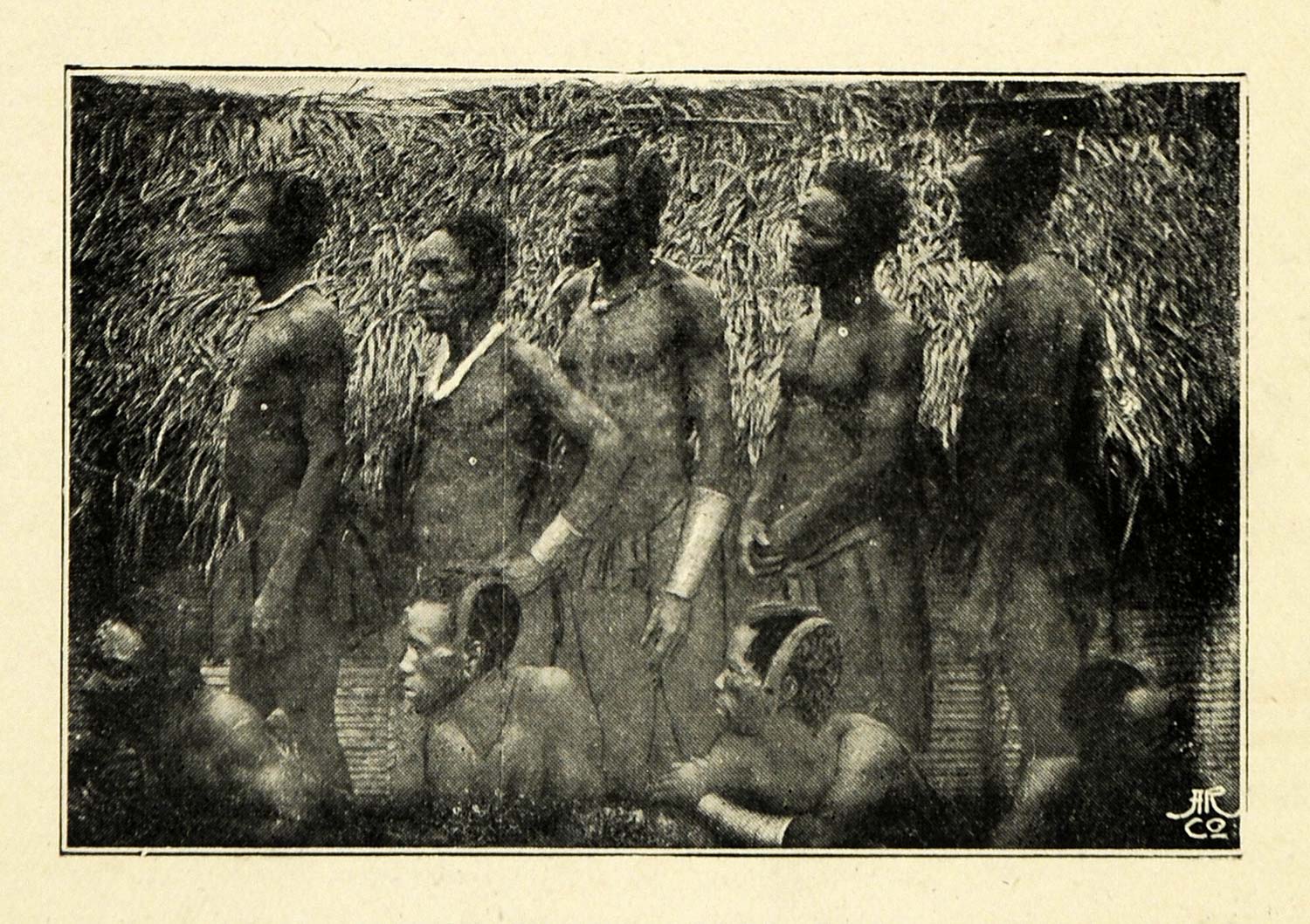 1907 Print Indigenous Natives Cannibals Congo Africa Tribes Cultural X ...