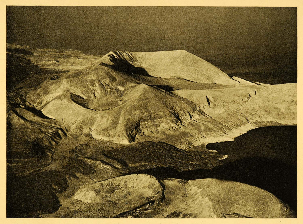 1935 Print Lake Rudolf Kenya Landscape Scenery Sand Volcanic Lava Turk ...