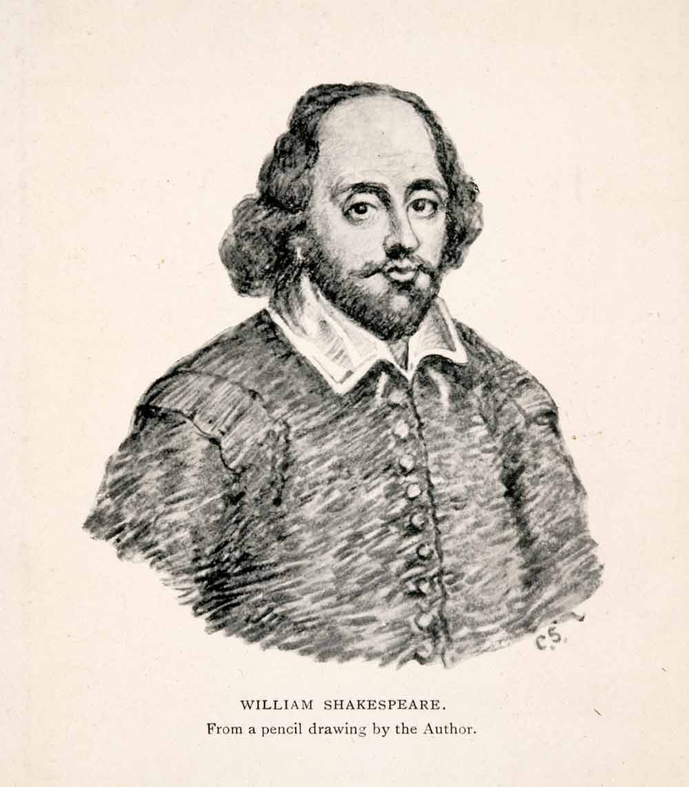 William Shakespeare Pencil Sketch