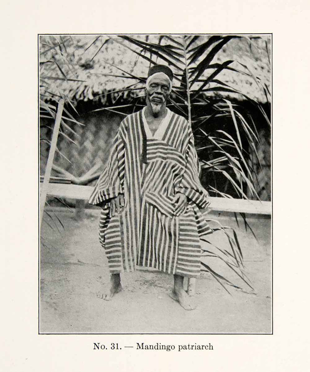1930 Print Mandingo Patriarch Tribe Africa Indigenous Mali Empire West ...