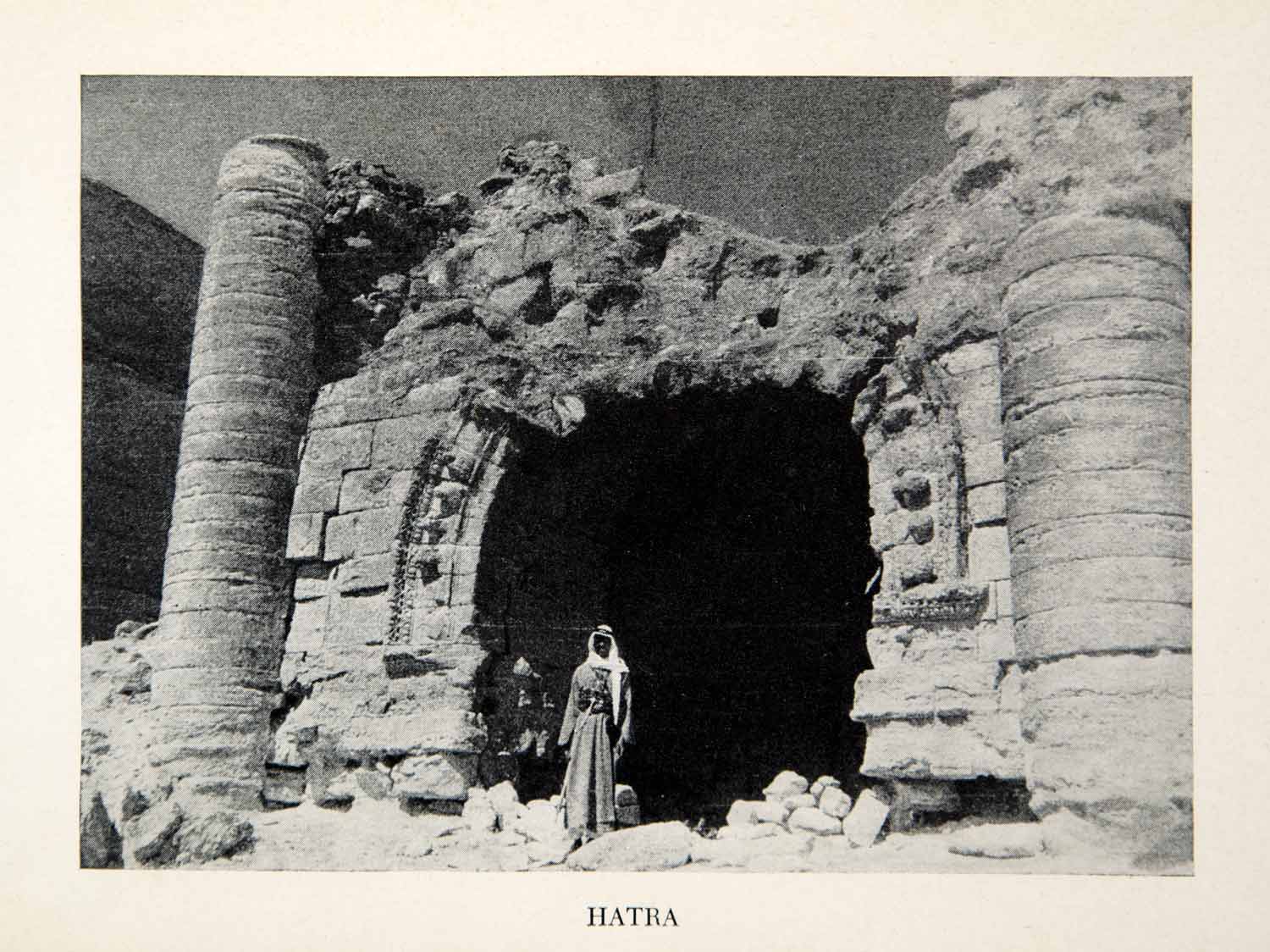 1945 Print Hatra Ninawa al-Jazira Iraq Ancient Ruins City Archaeologic ...