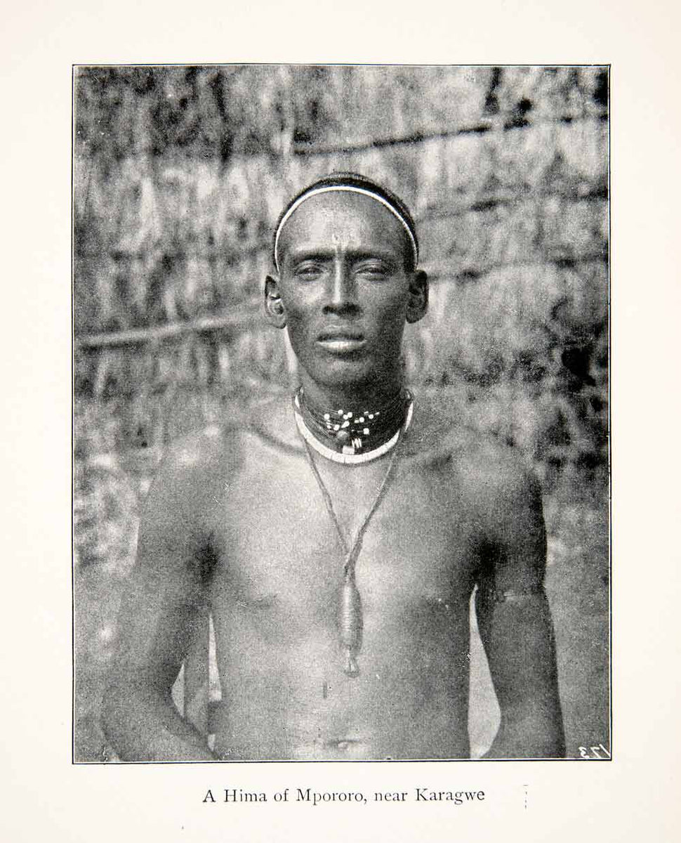 1903 Print Hima Man Mpororo Karagwe Region Tanzania Uganda Indigenous ...