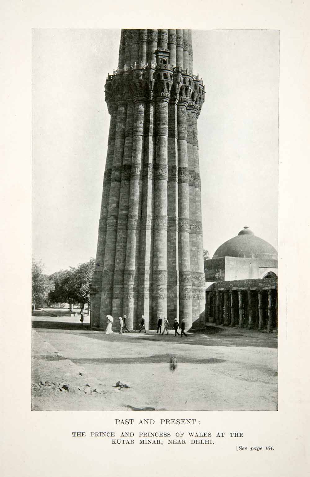 1907 Print Qutub Minar Kutab Delhi India Asia Minaret Tower Islam Musl ...