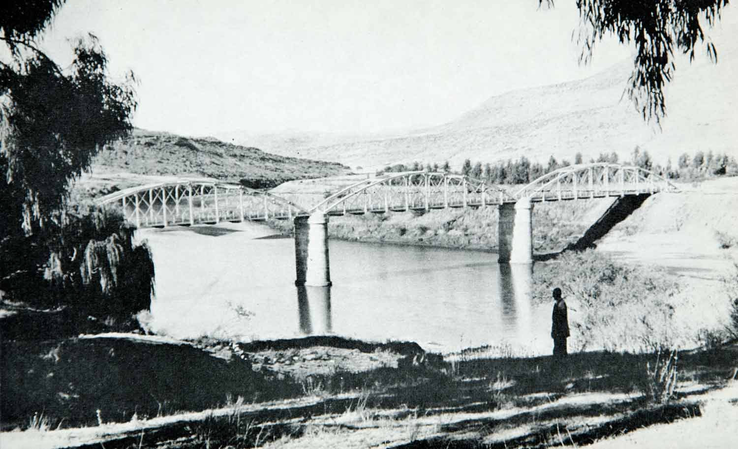 1963 Print Seaka Bridge Orange River Quthing District Lesotho Africa X ...