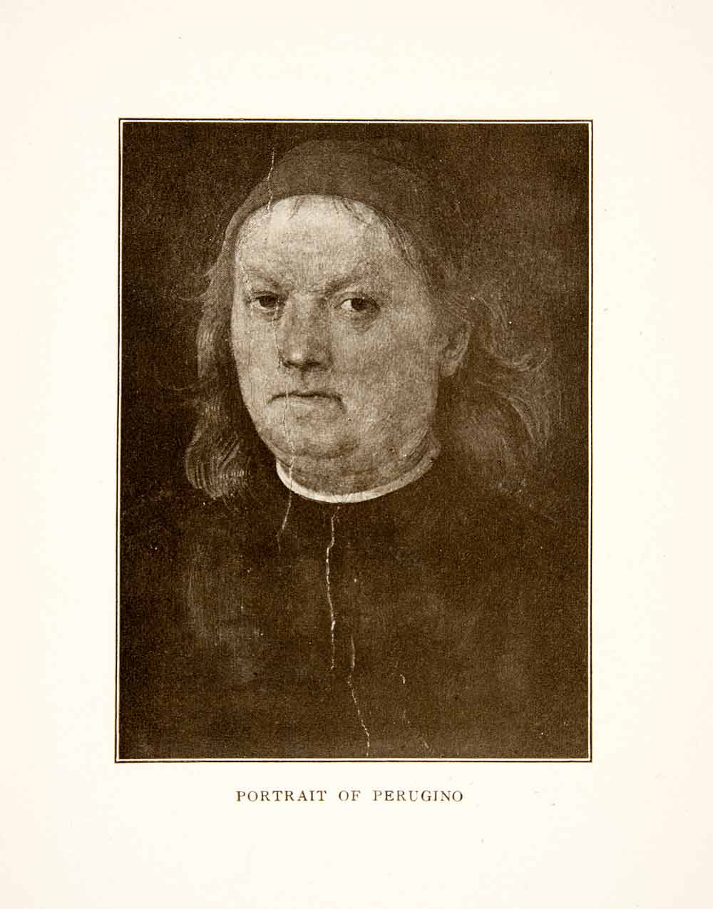 1907 Print Portrait Pietro Perugino Italian Renaissance Artist Man Umb ...