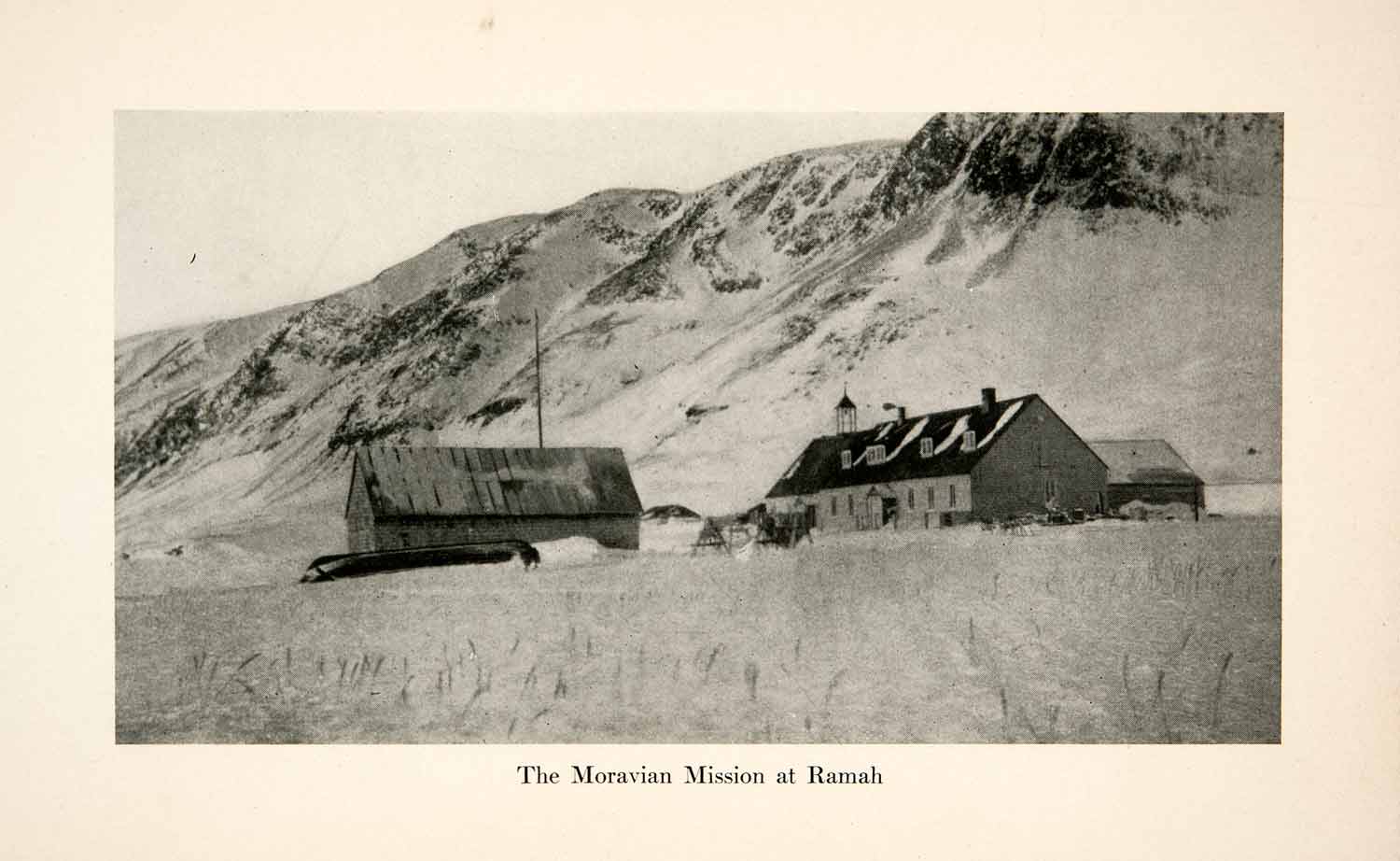 1907 Print Canada Ramah Labrador Moravian Mission Church Farm Mountain ...
