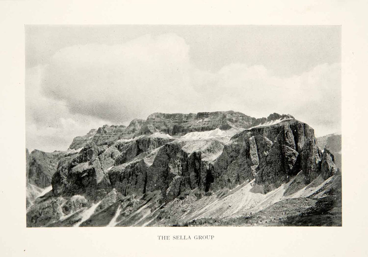 1926 Print Sella Group Dolomites Italy Plateau Massif Sellaronda XGNC7 ...