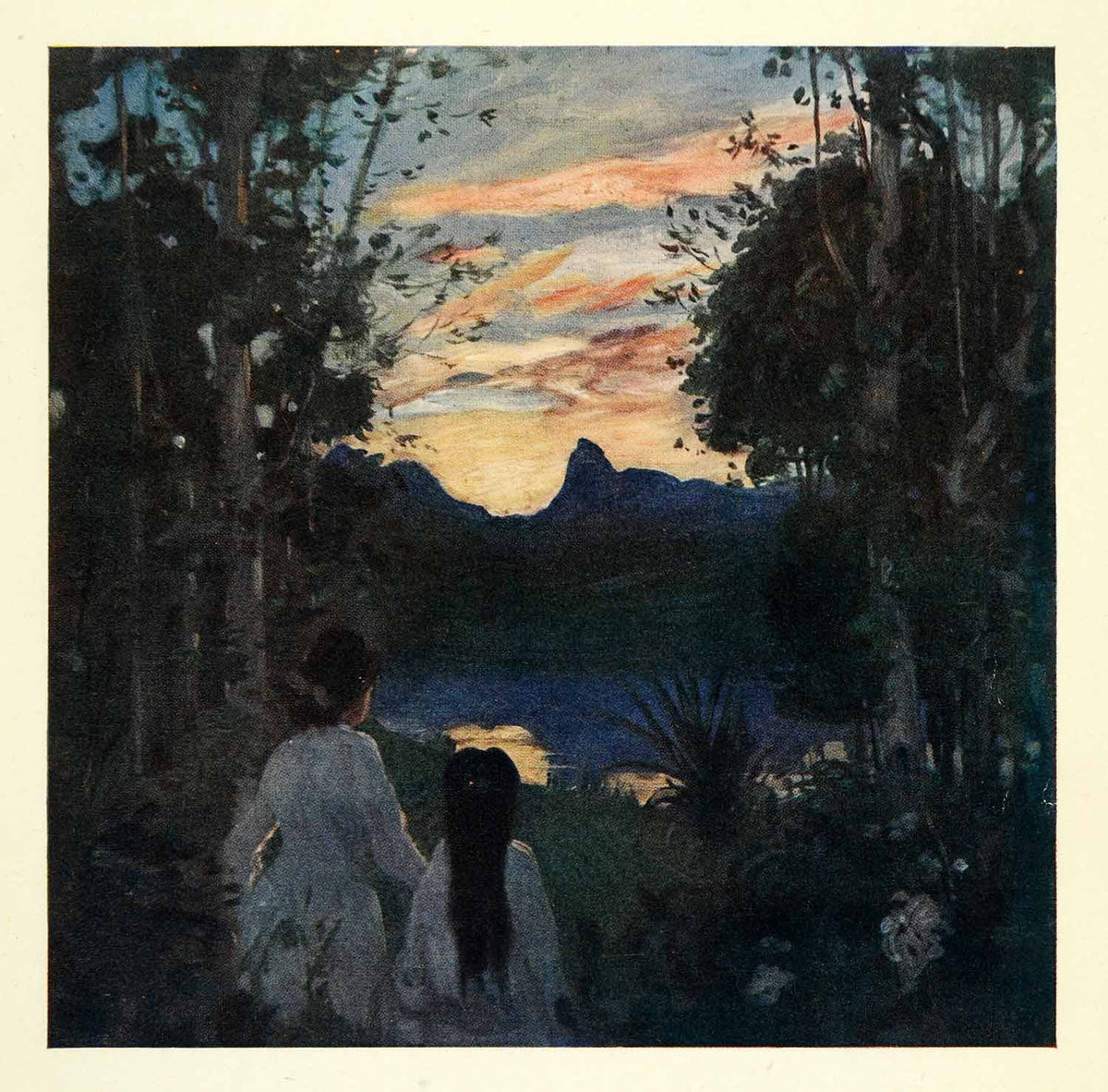 1912 Print Archibald Stevenson Forrest Art Brazilian Woodlands Landsca ...