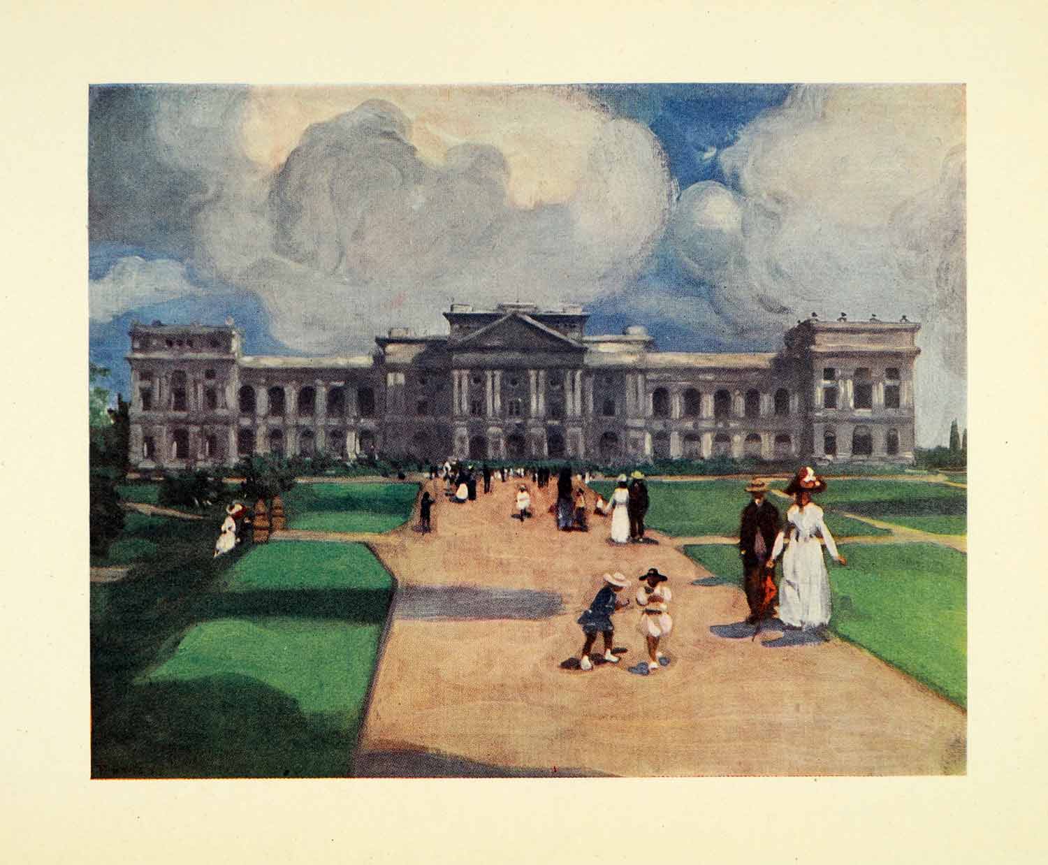 1912 Print Archibald Stevenson Forrest Art Ypiranga Brazil Independenc ...