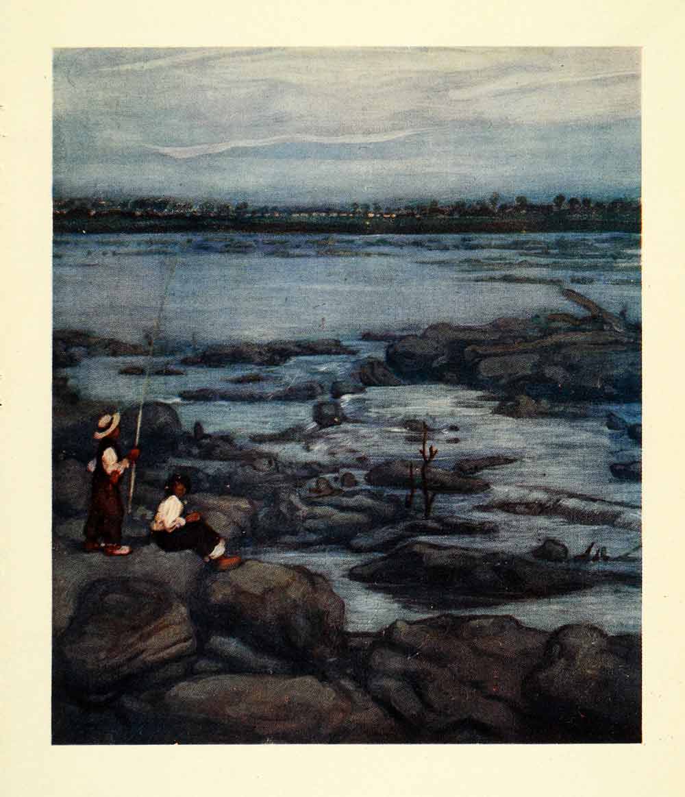 1912 Print Archibald Stevenson Forrest Art San Francisco River Pirapor ...