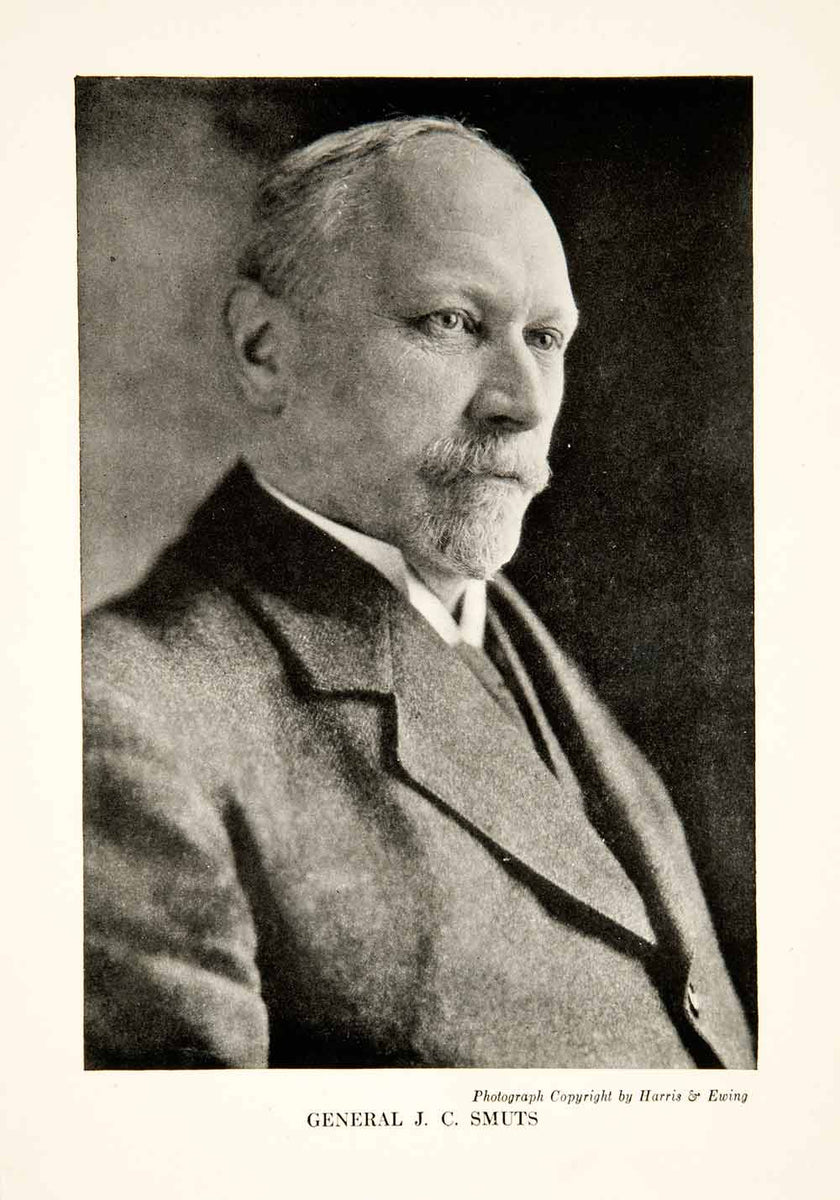1921 Print Portrait General Jan Christiaan Smuts British South African ...