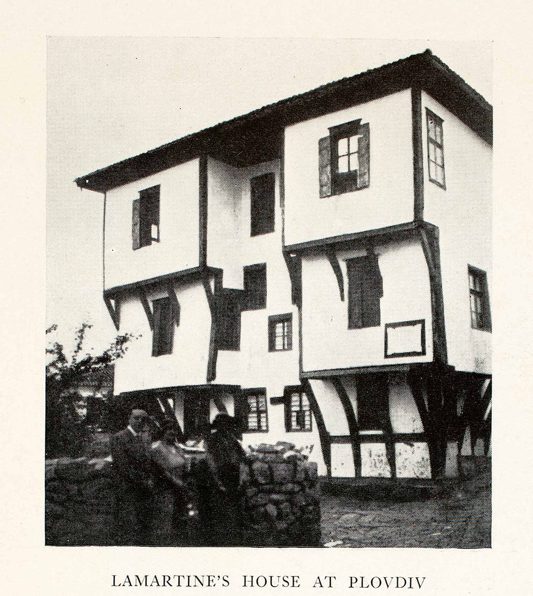 1933 Halftone Print Lamartine House Plovdic Bulgaria Architecture XGUA ...