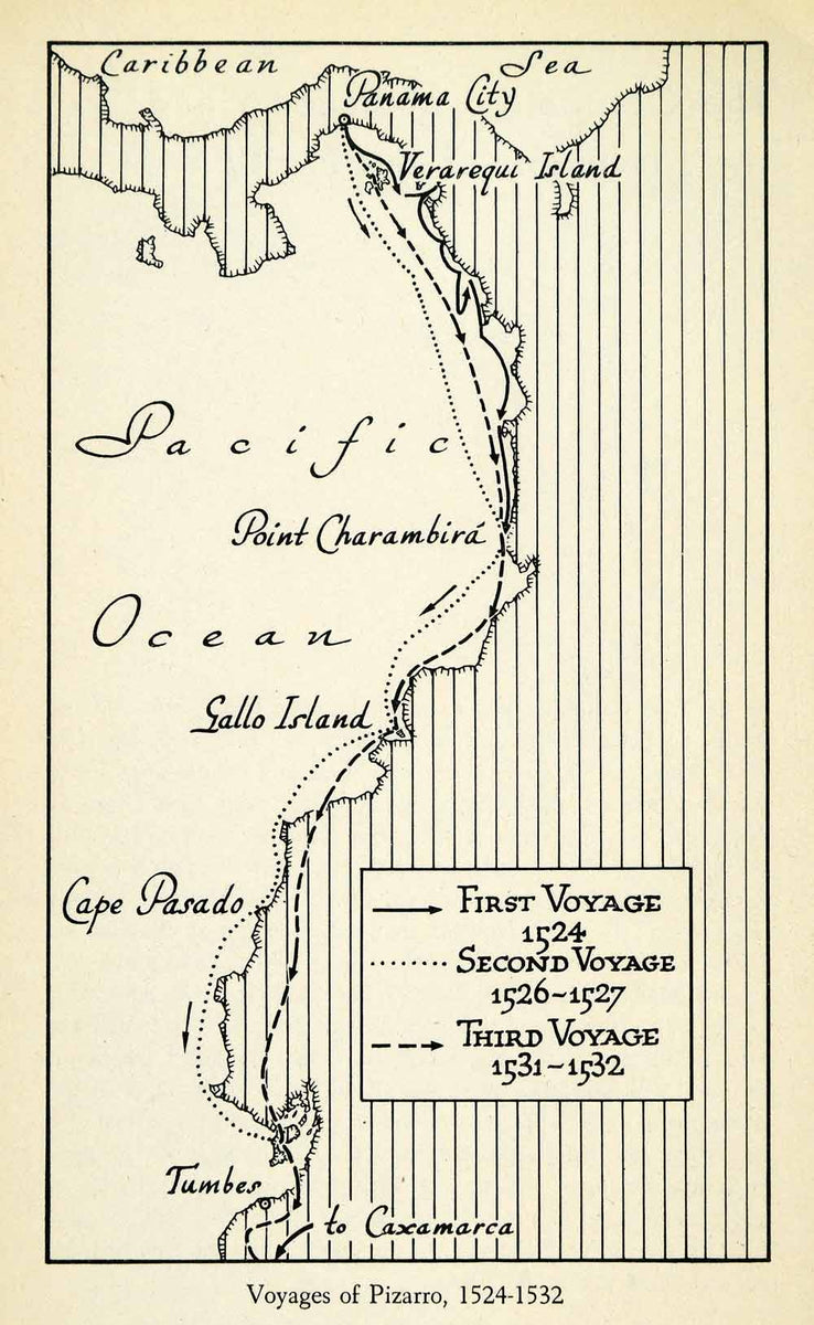 Francisco Pizarro Voyage Map Francisco Pizzaro Biography
