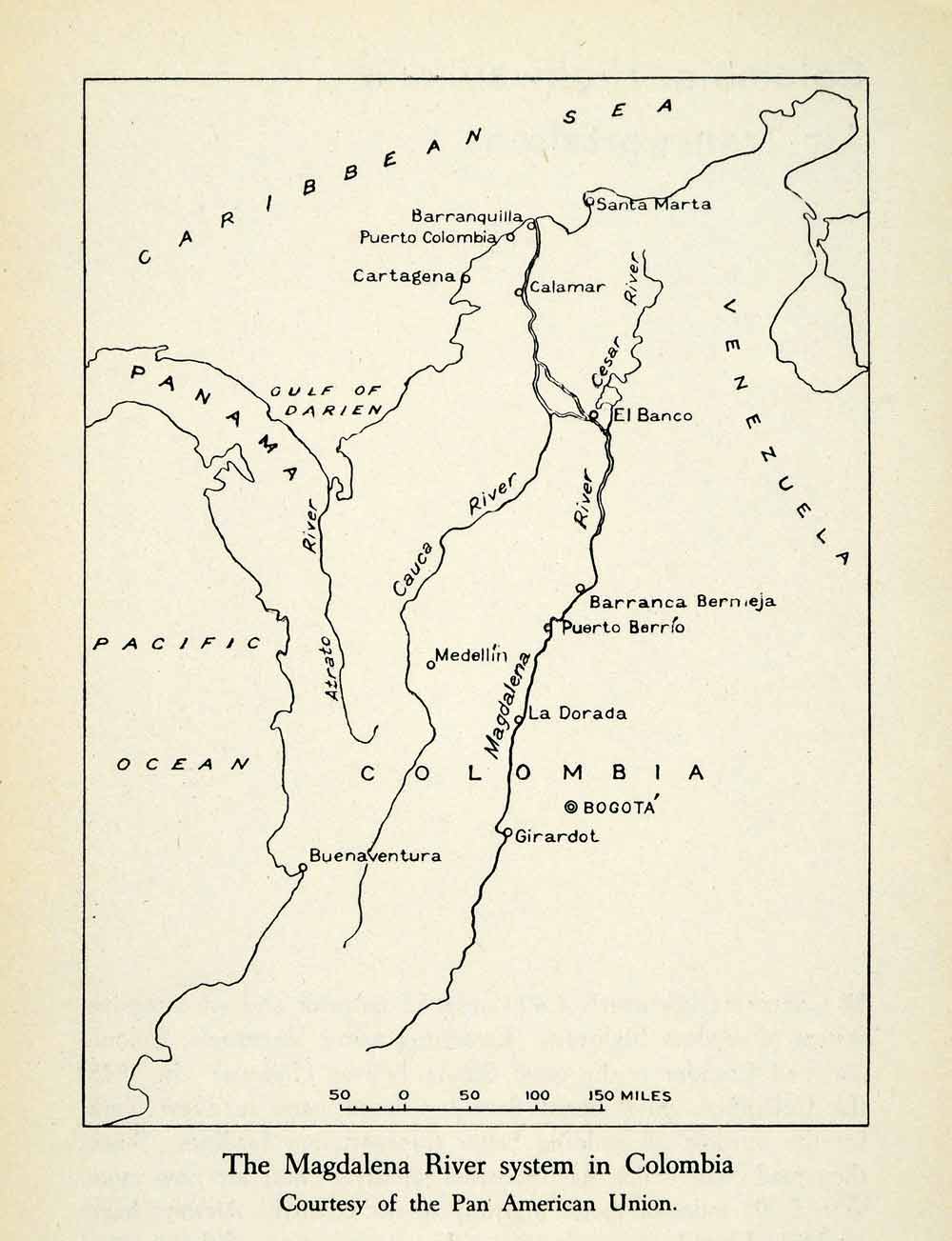 Magdalena River On Map