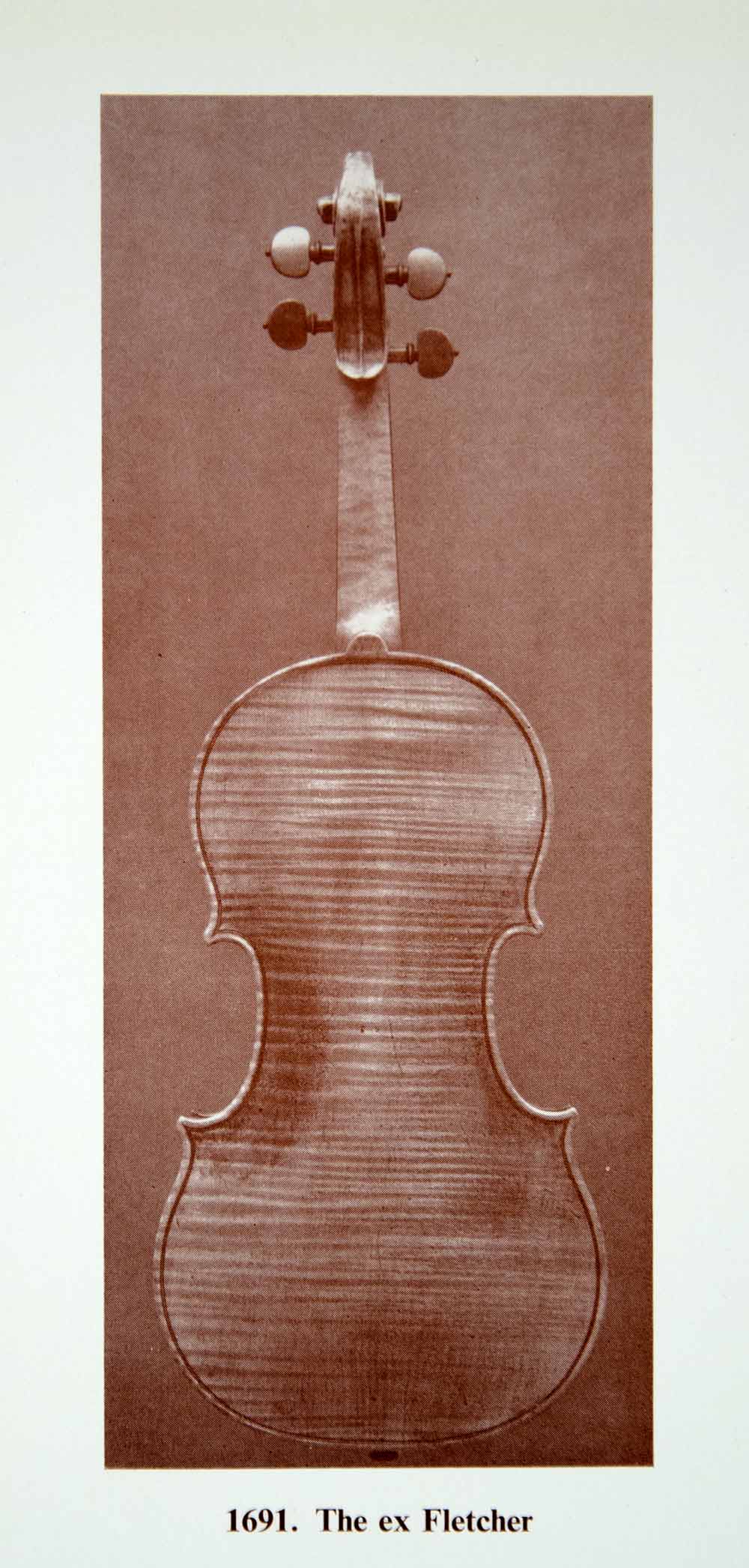 1961 Prints Antonio Stradivari Ex Fletcher Violin Musical String Instr ...