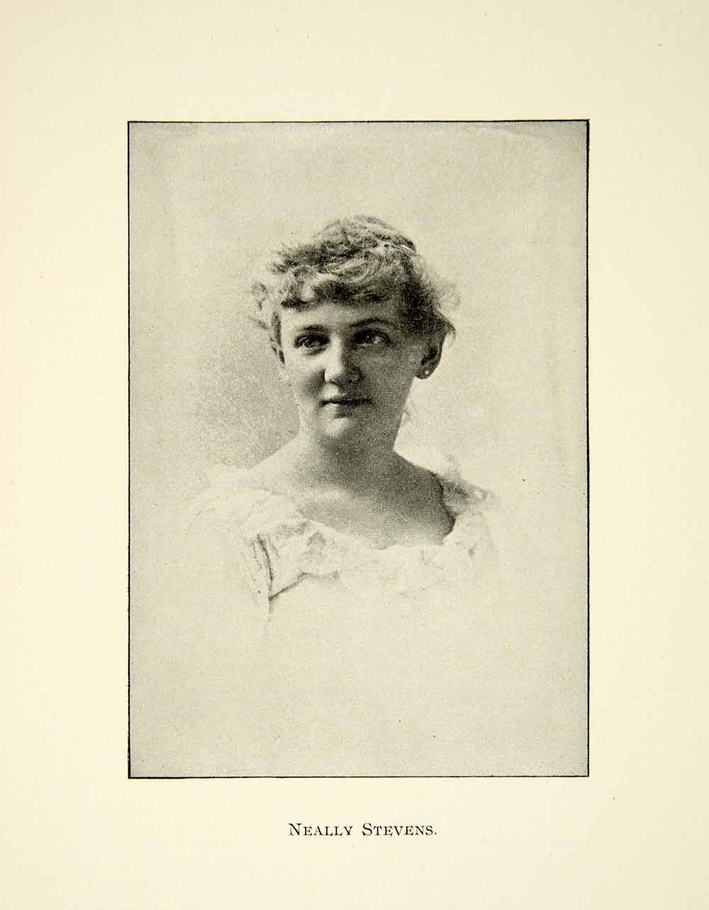 1900 Print Neally Stevens Portrait Concert Pianist Musician Victorian ...