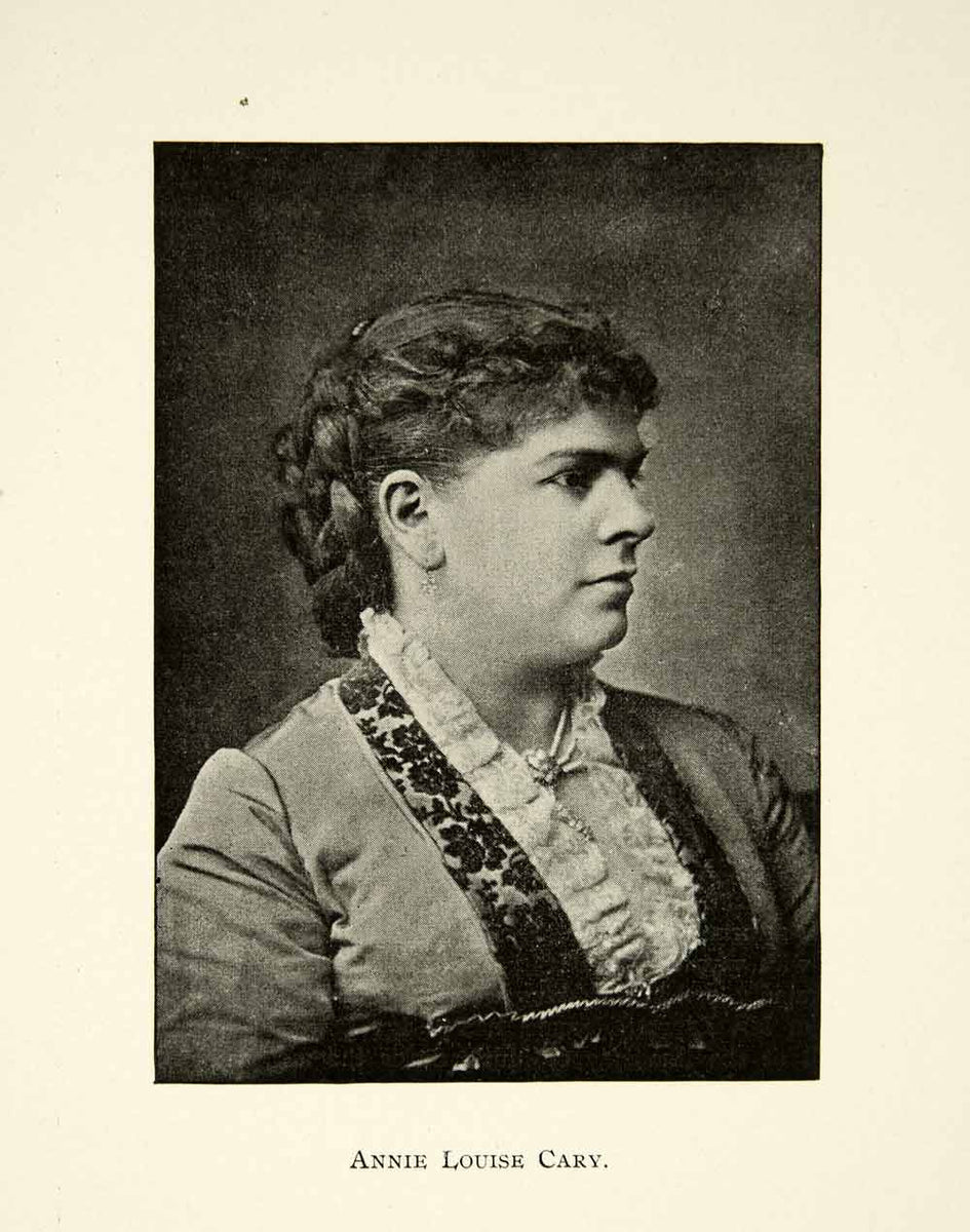 1900 Print Annie Louise Cary Portrait Opera Singer Music Victorian Fas ...