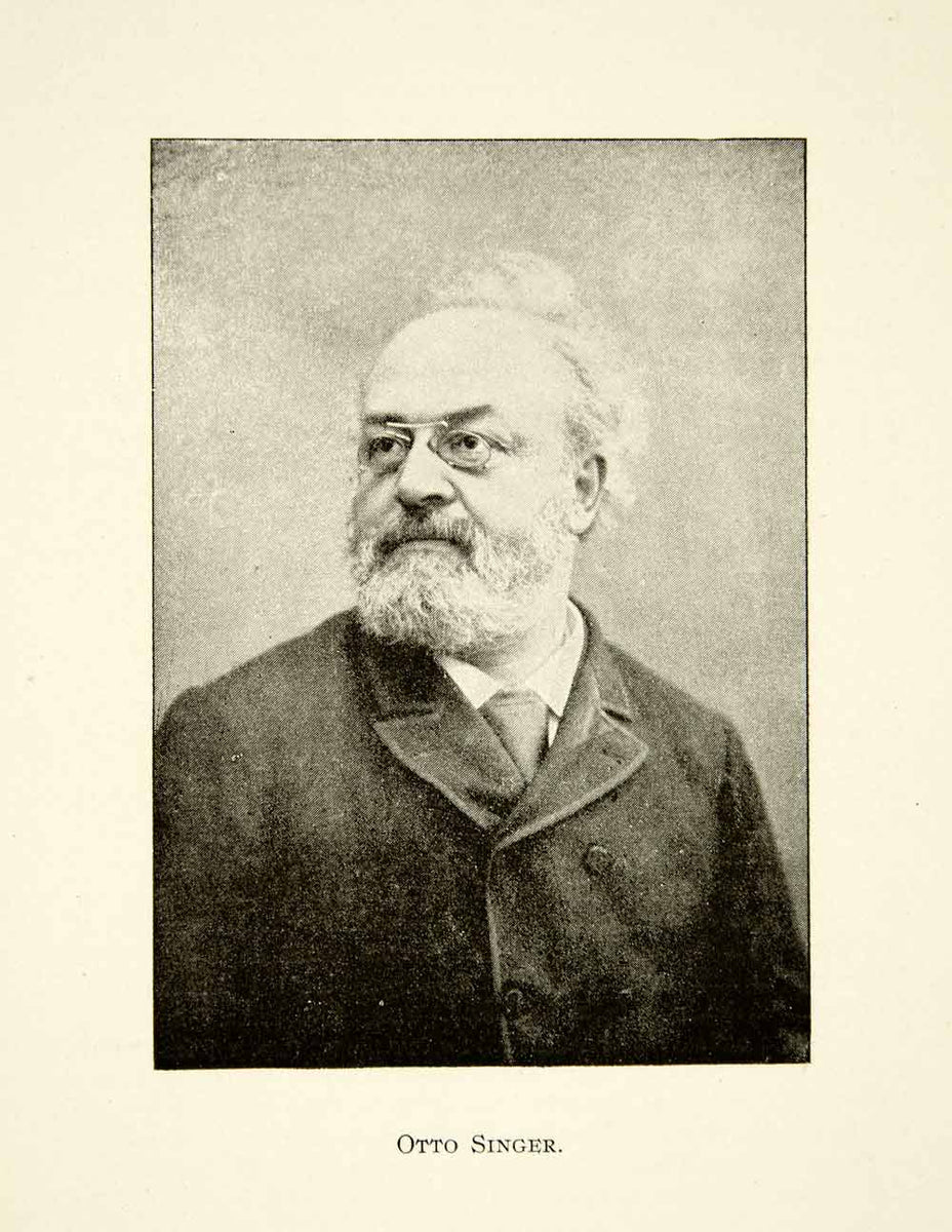 1900 Print Otto Singer Portrait German Pianist Musician Composer Victo ...