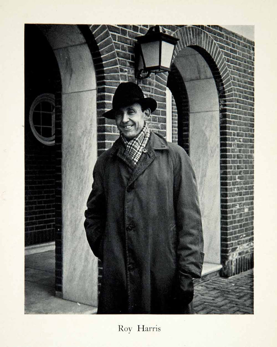 1941 Print Roy Ellsworth Harris Portrait Music Composer Symphony Mills ...