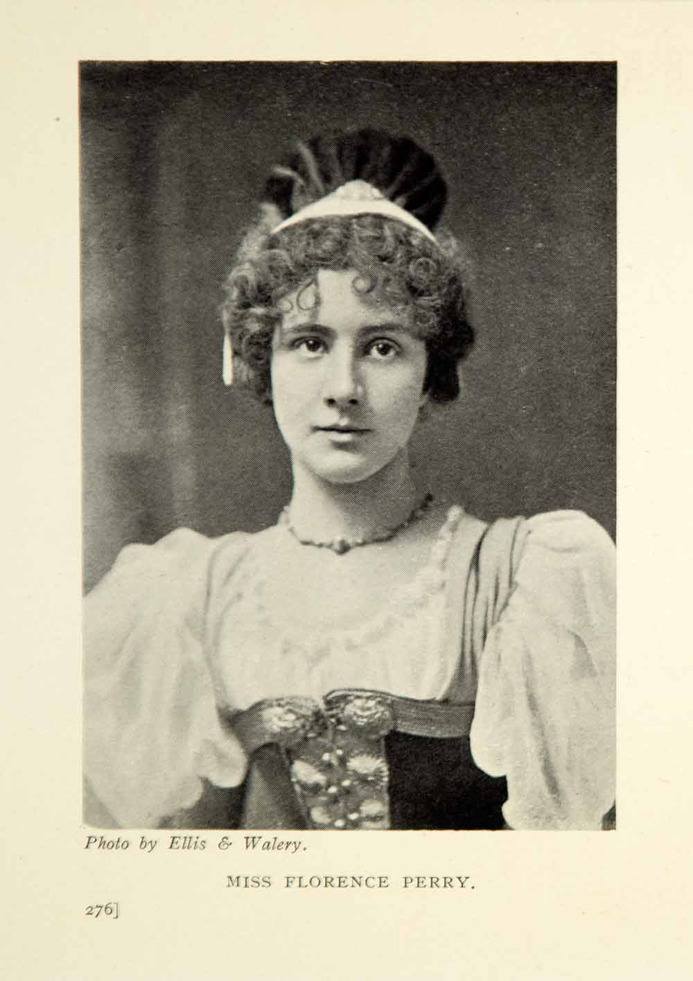 1914 Print Portrait Florence Perry English Opera Singer Actress D'Oyly ...