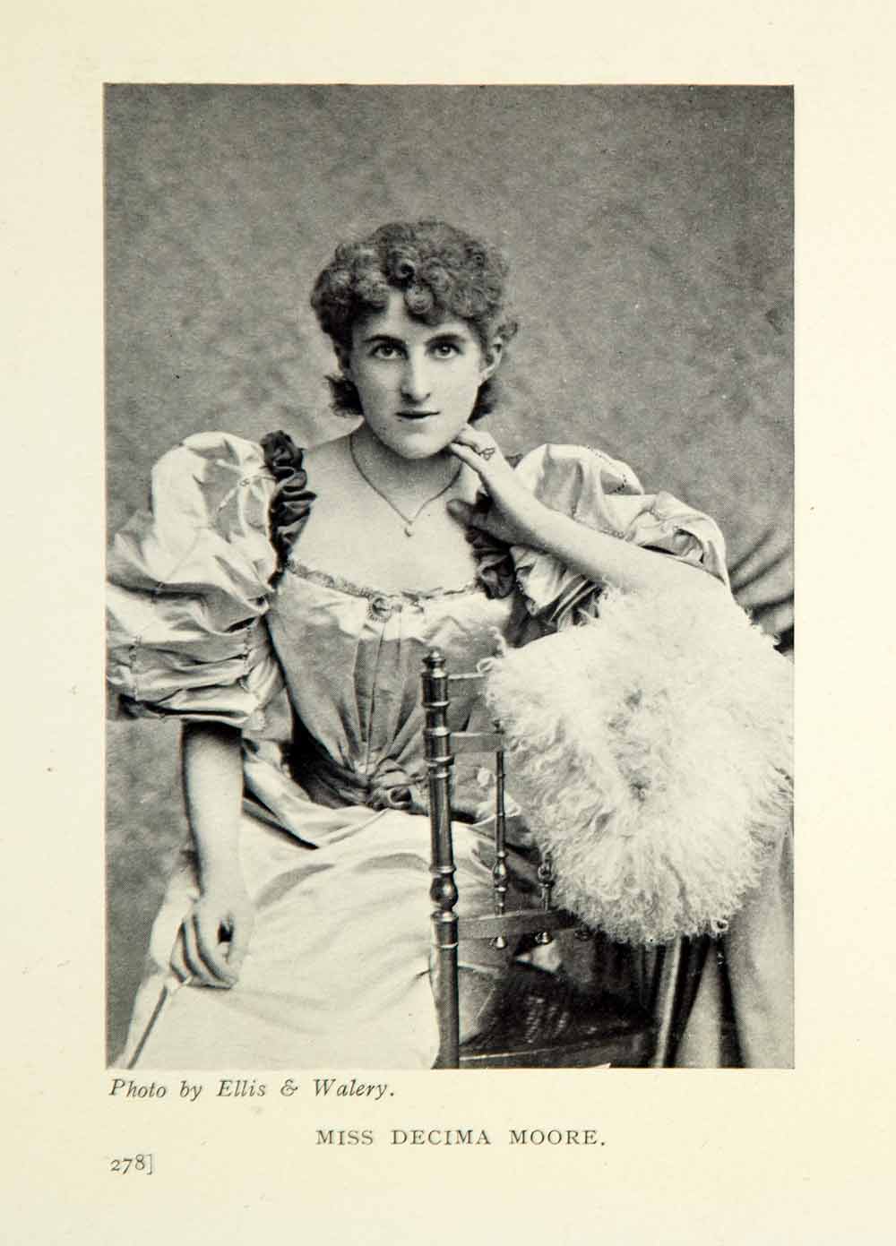 1914 Print Portrait Decima Moore English Opera Singer Actress Soprano ...
