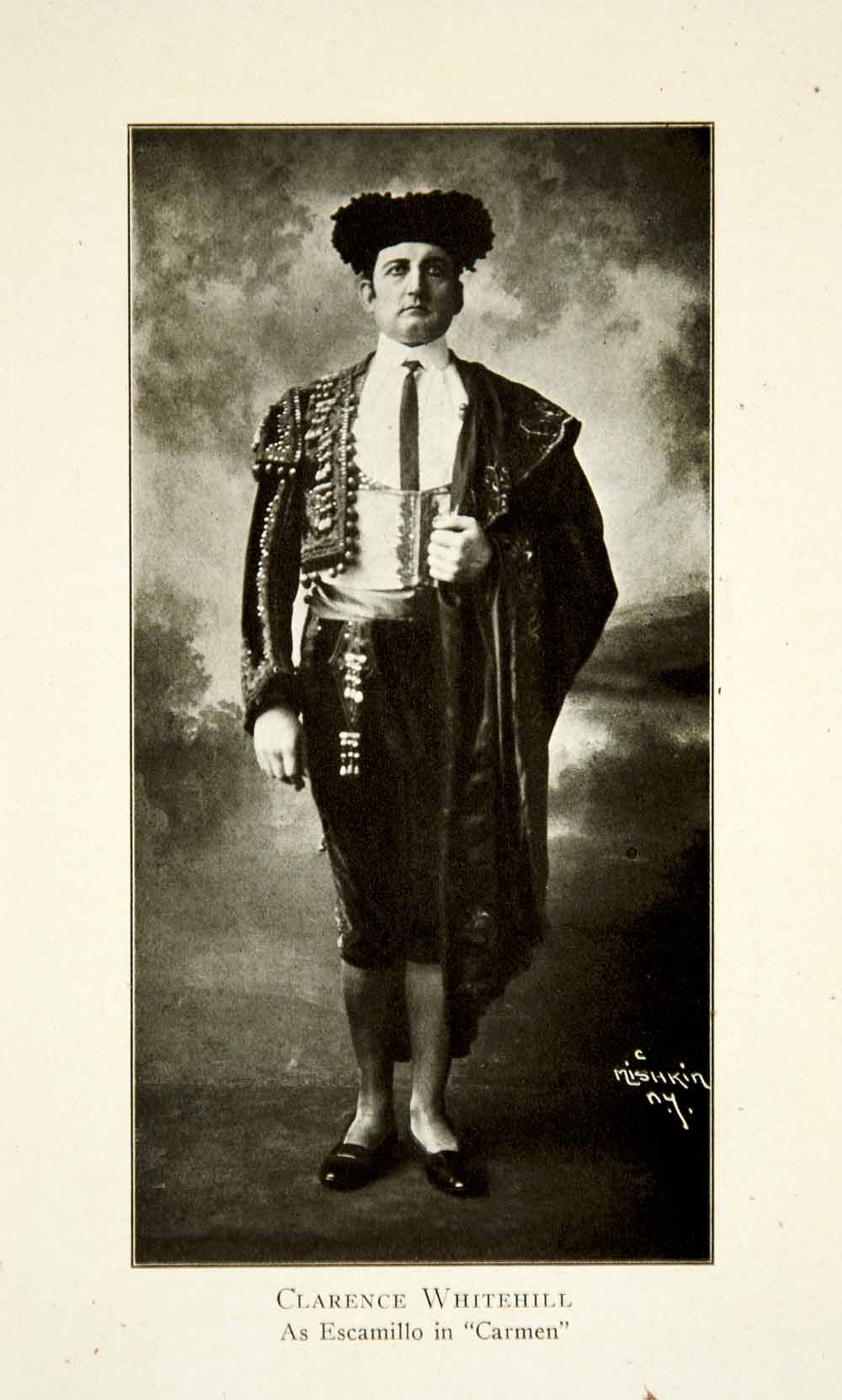 1919 Print Clarence Whitehill Portriat Opera Singer Escamillo Carmen X ...