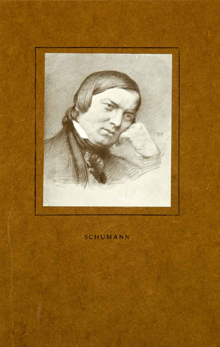 1911 Print Art Robert Schumann Portrait Romantic Music Composer Sympho ...