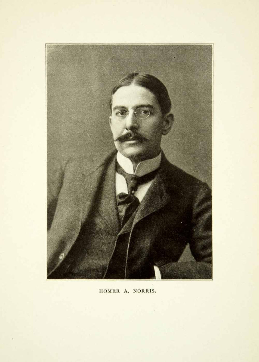 1914 Print Homer Albert Norris Portrait Music Composer Organist Teache ...