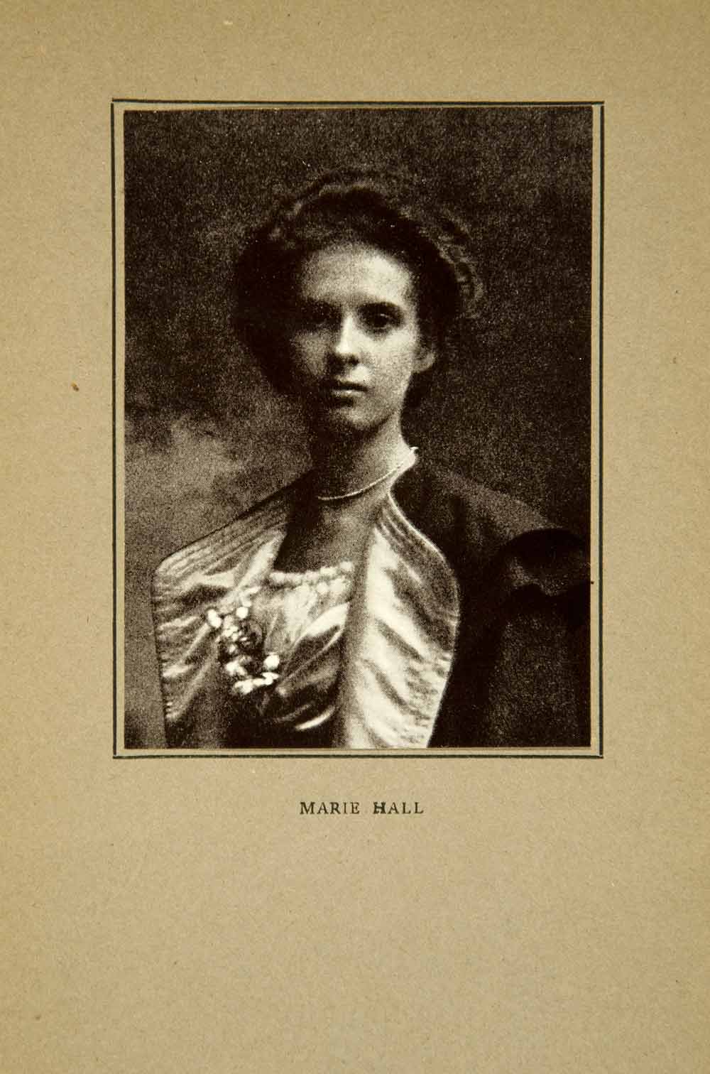 1914 Print Marie Hall Portrait Violinist Musician British Symphony XMF ...