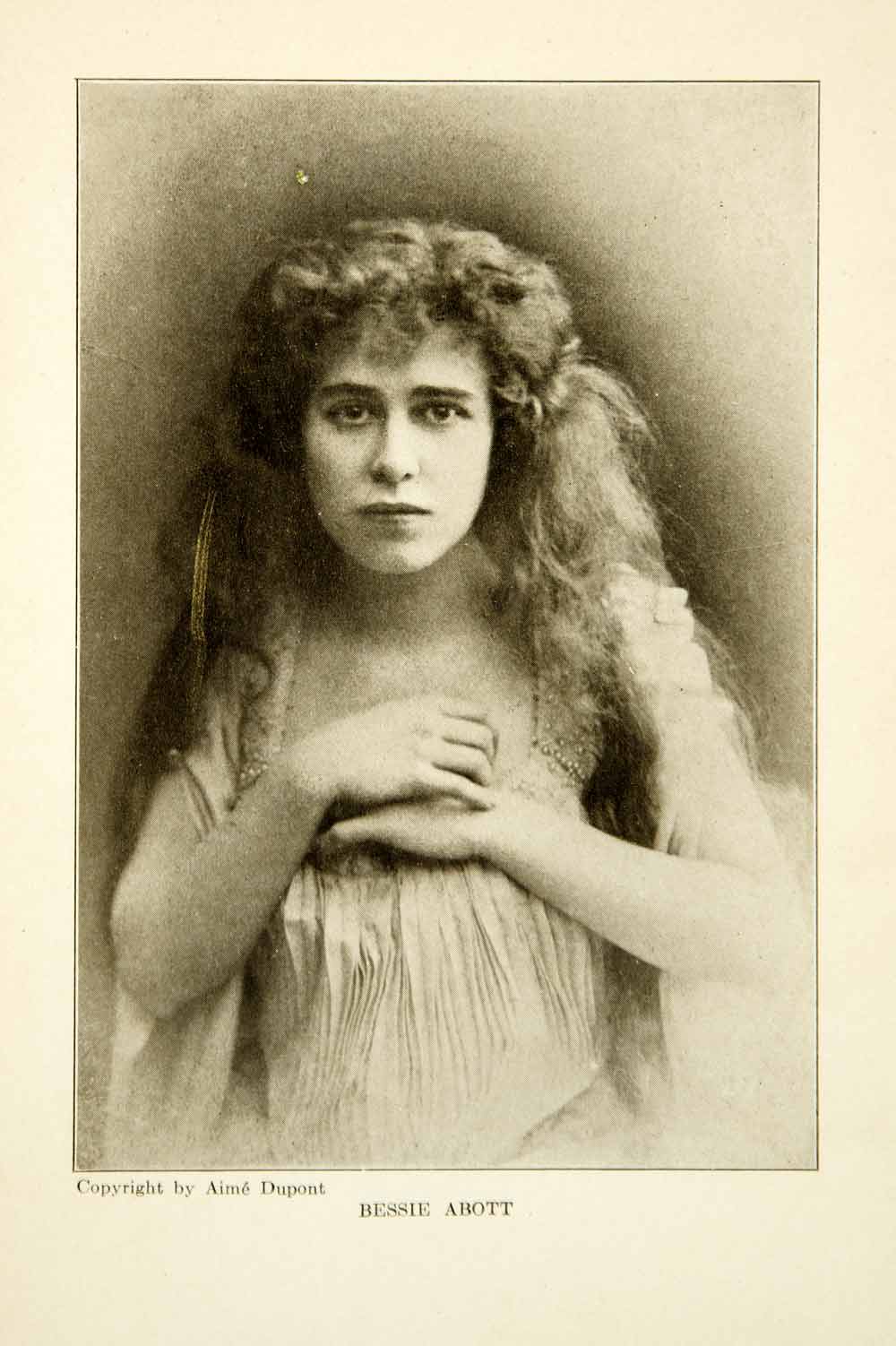 1912 Print Bessie Abott Portrait Soprano Singer Music Paris Metropolit ...